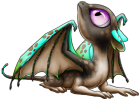 Bright Side Cagnium Dragonella [Designer Pet] | Xanje